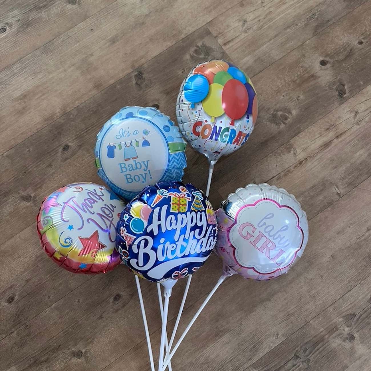 9-inch Stick Balloon | Fun Add On | Hampers Gold Coast