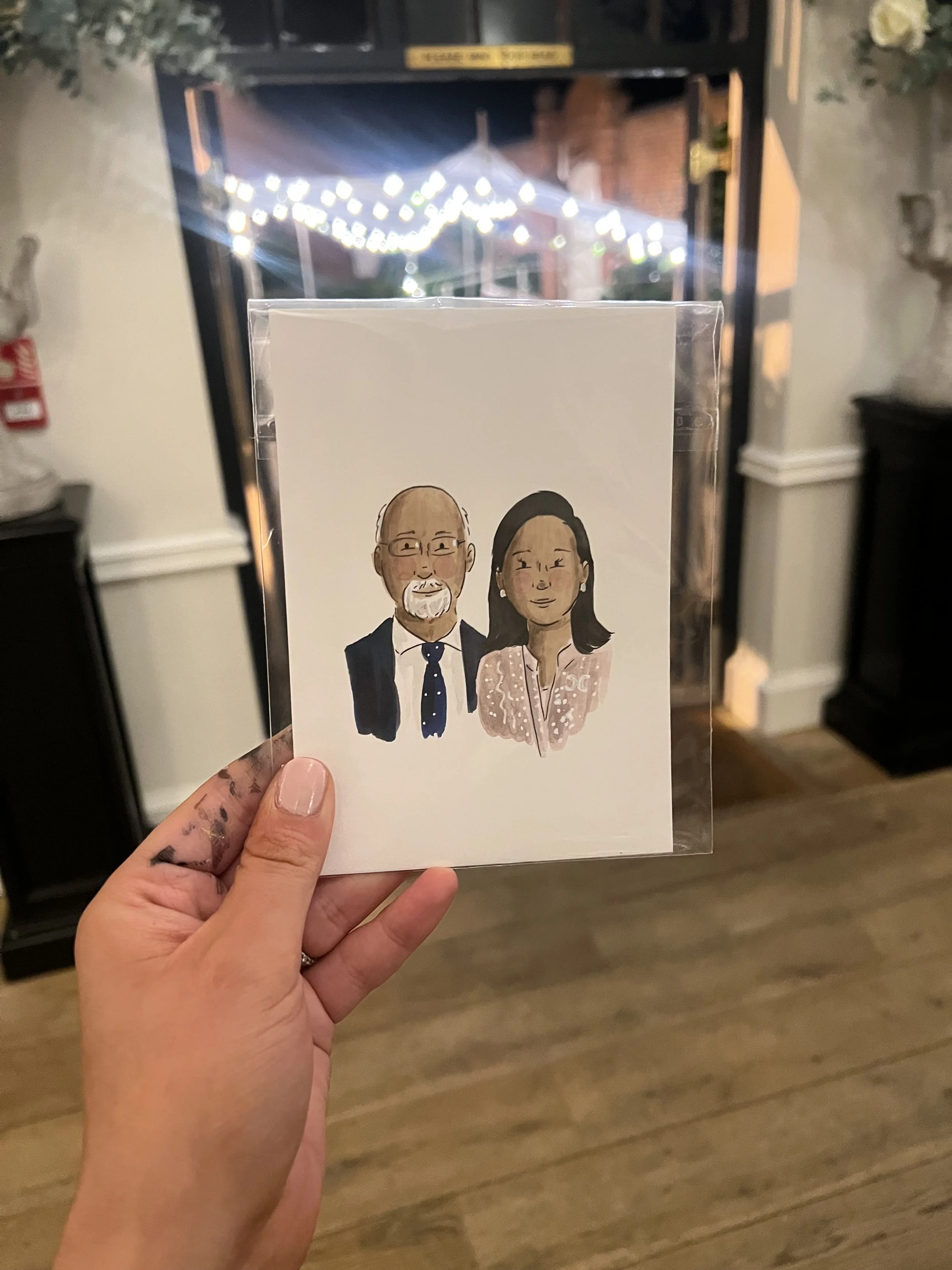 Live Wedding Portraits - Staffordshire Based Illustrator — Honey Bea ...