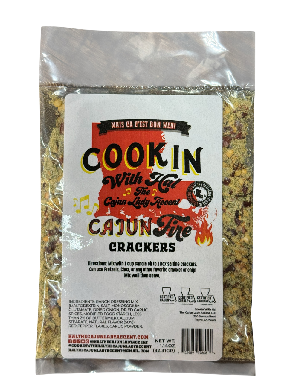 Cajun Fire Cracker Mix — Hal the Cajun Lady Accent