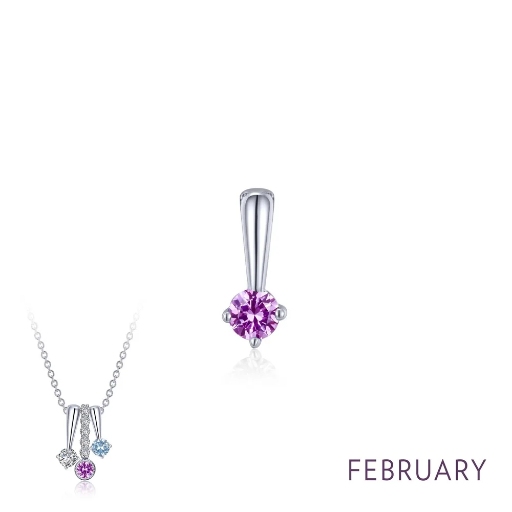 February Birthstone Necklace