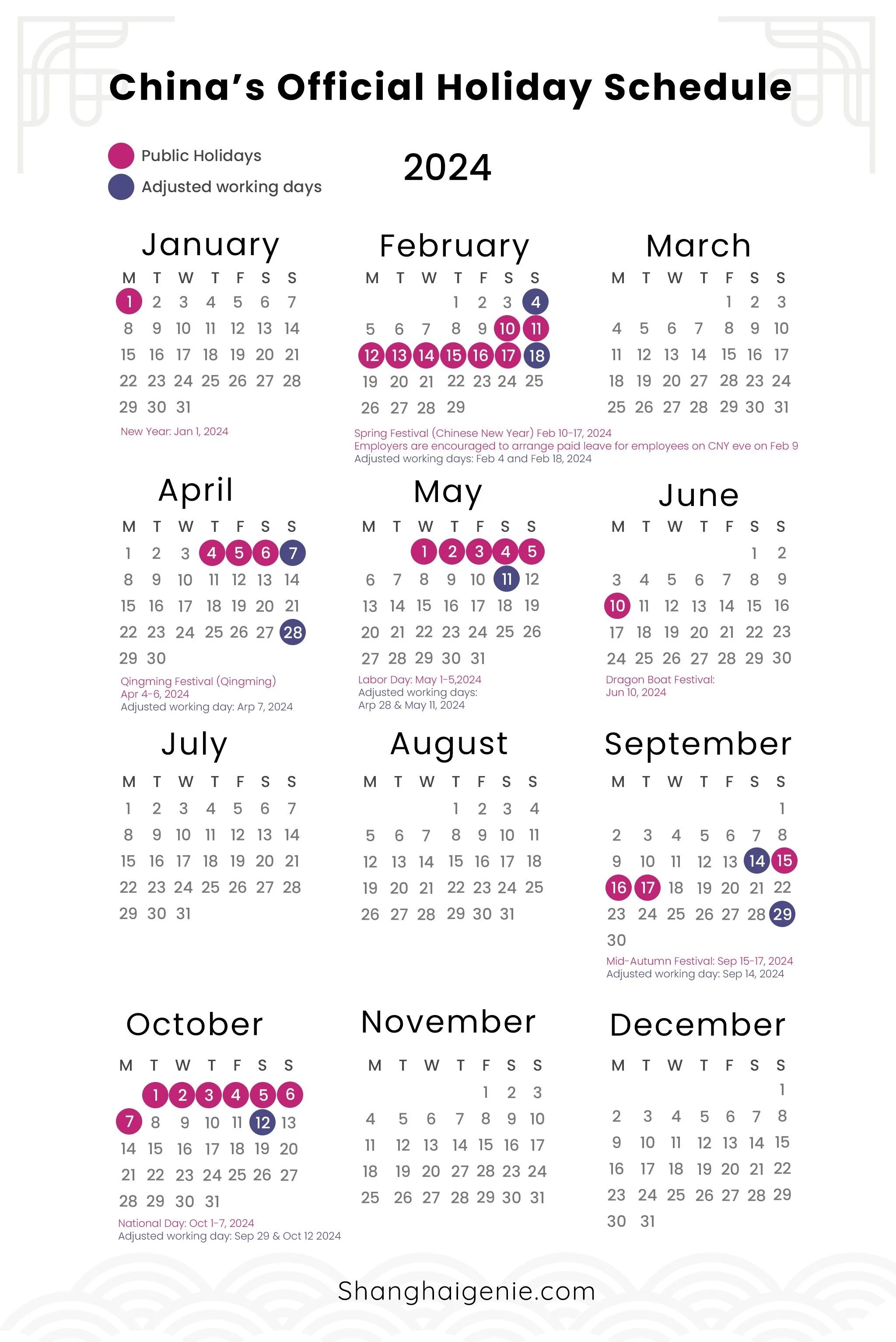 A Guide to Major Festivals in China 2024 — Genie Yip