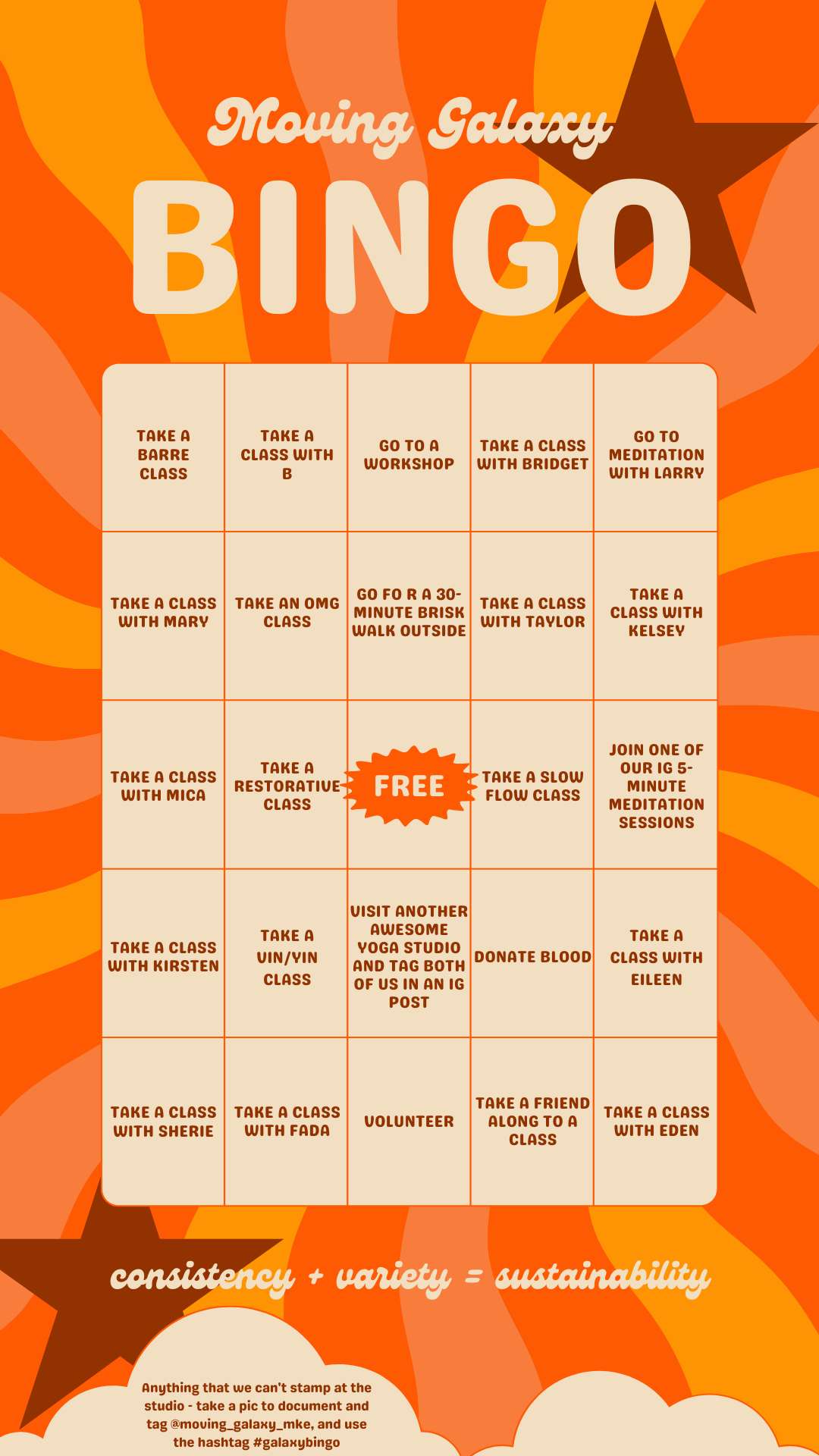 January Yoga, Barre and Fitness Classes and Bingo Challenge — The ...