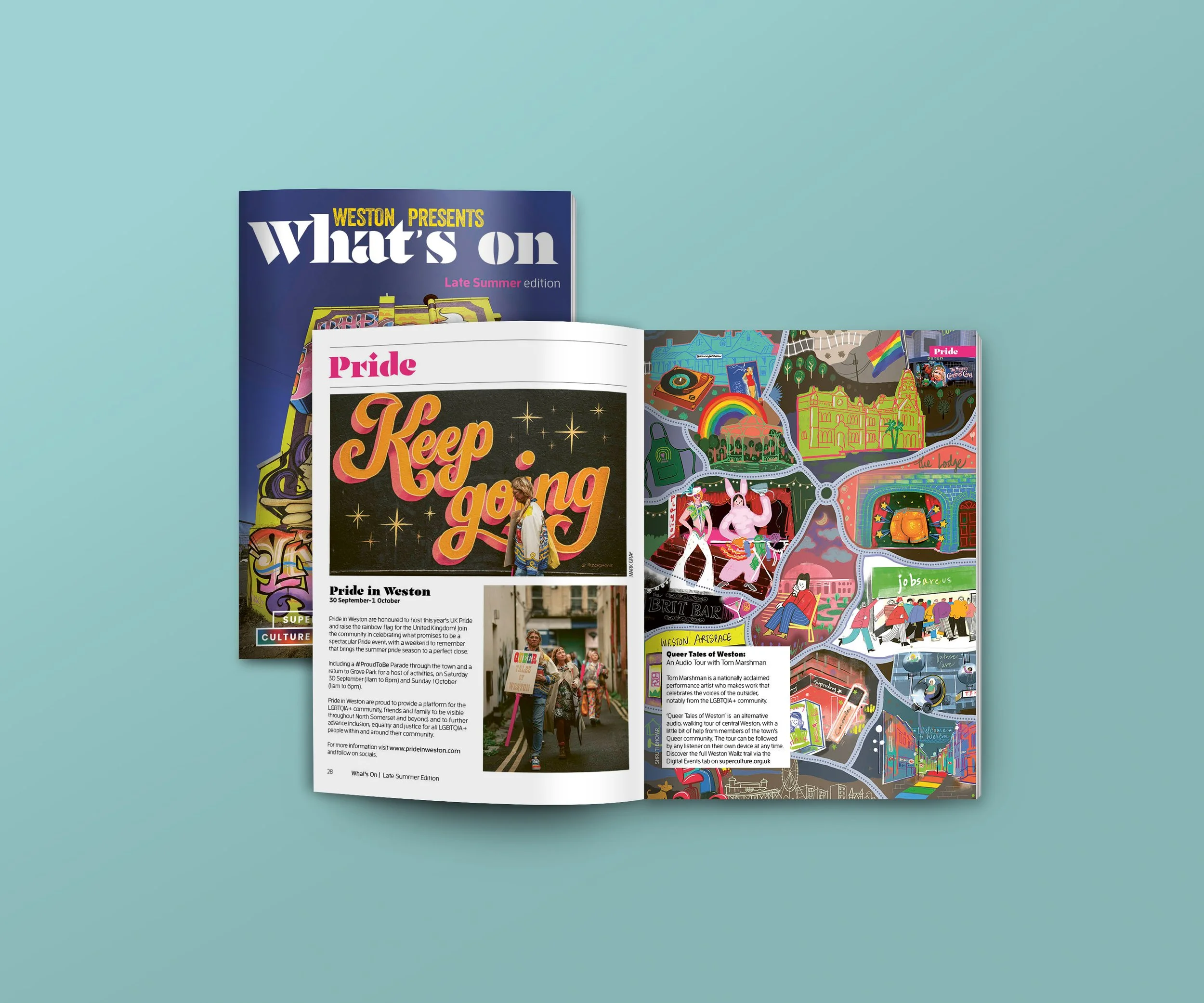 Culture Weston - design for arts brochure — Tina Hobson