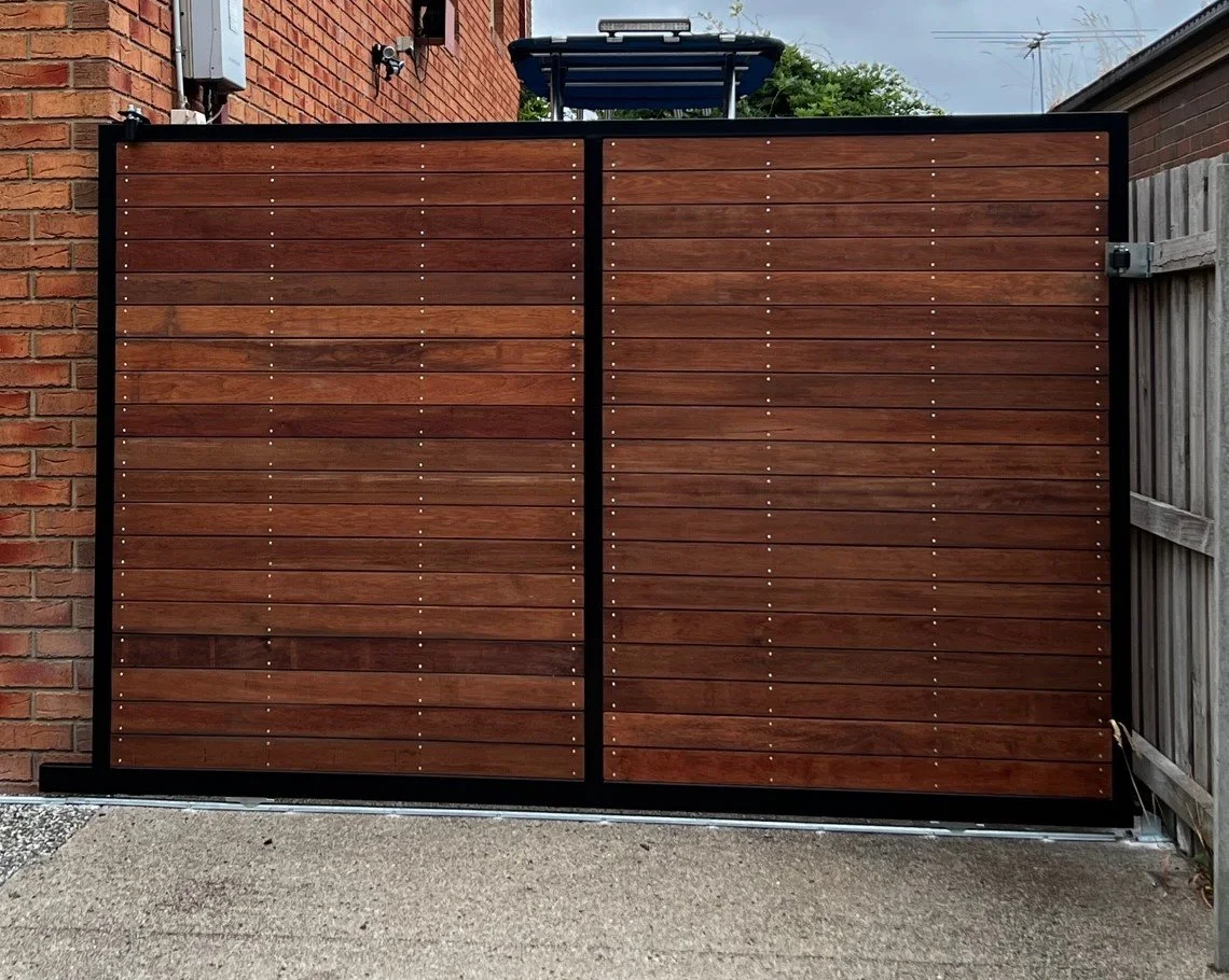 Timber Automatic Gates Melbourne — Coastal Timber Gates