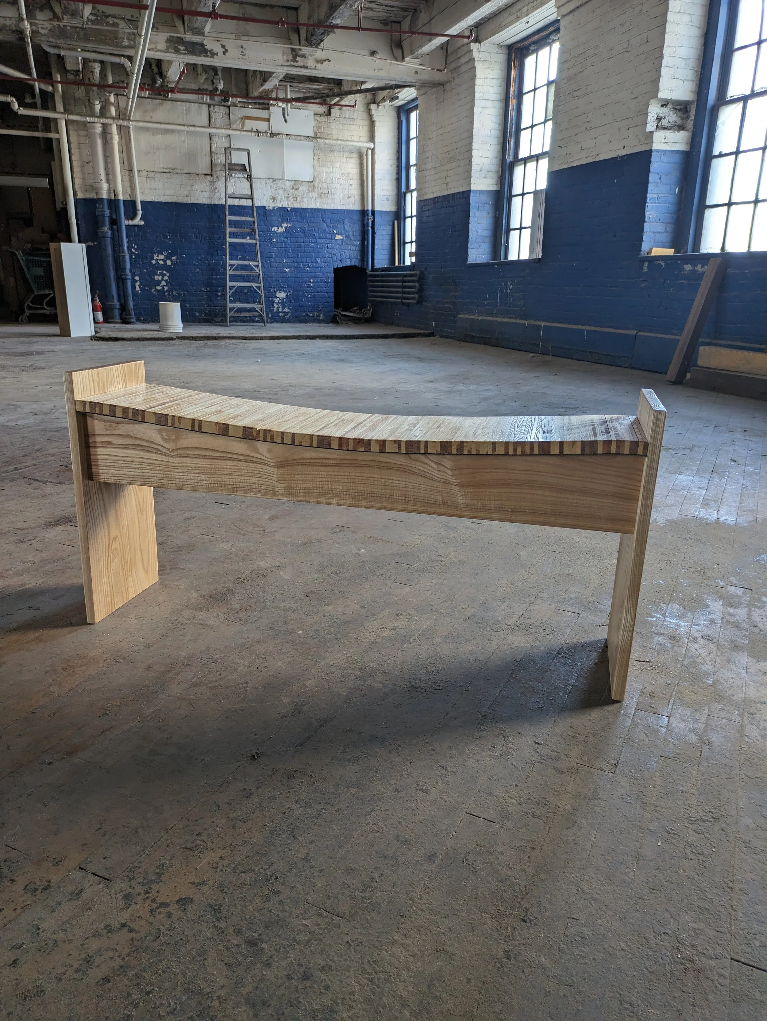 Tambour Bench — Wooden Fields Design