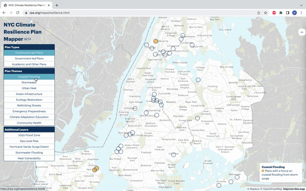 NYC Climate Resilience Plan Mapper — Hilary Ho