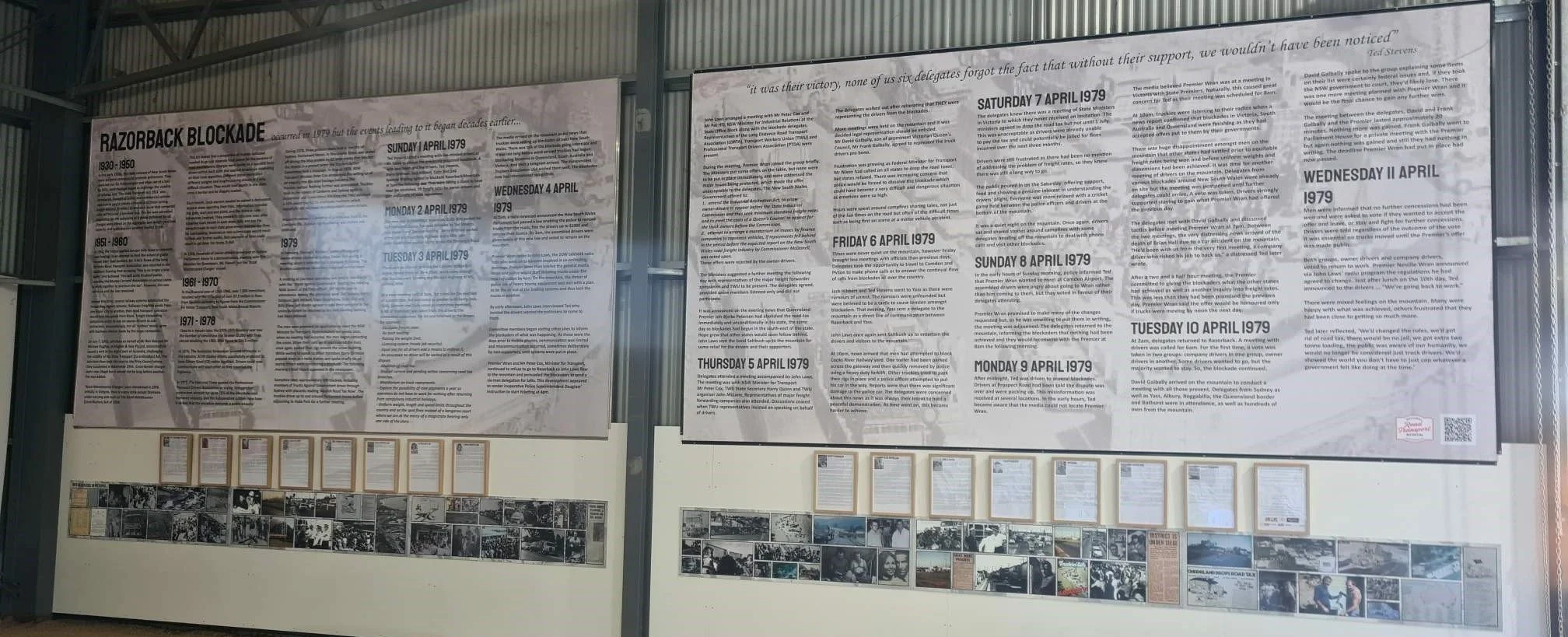 Razorback Blockade — National Road Transport Museum