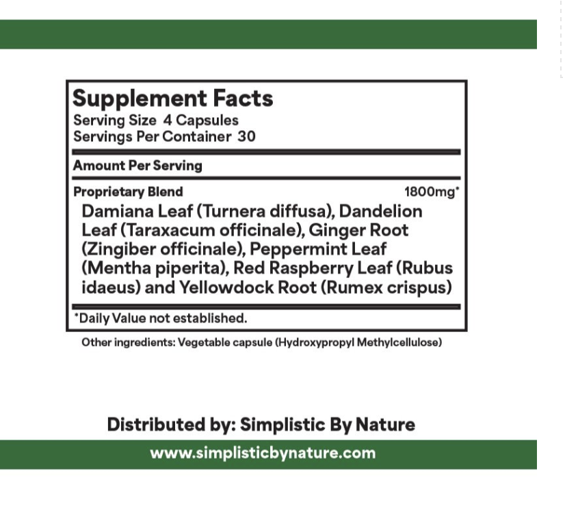 PMS Formula — Simplistic By Nature