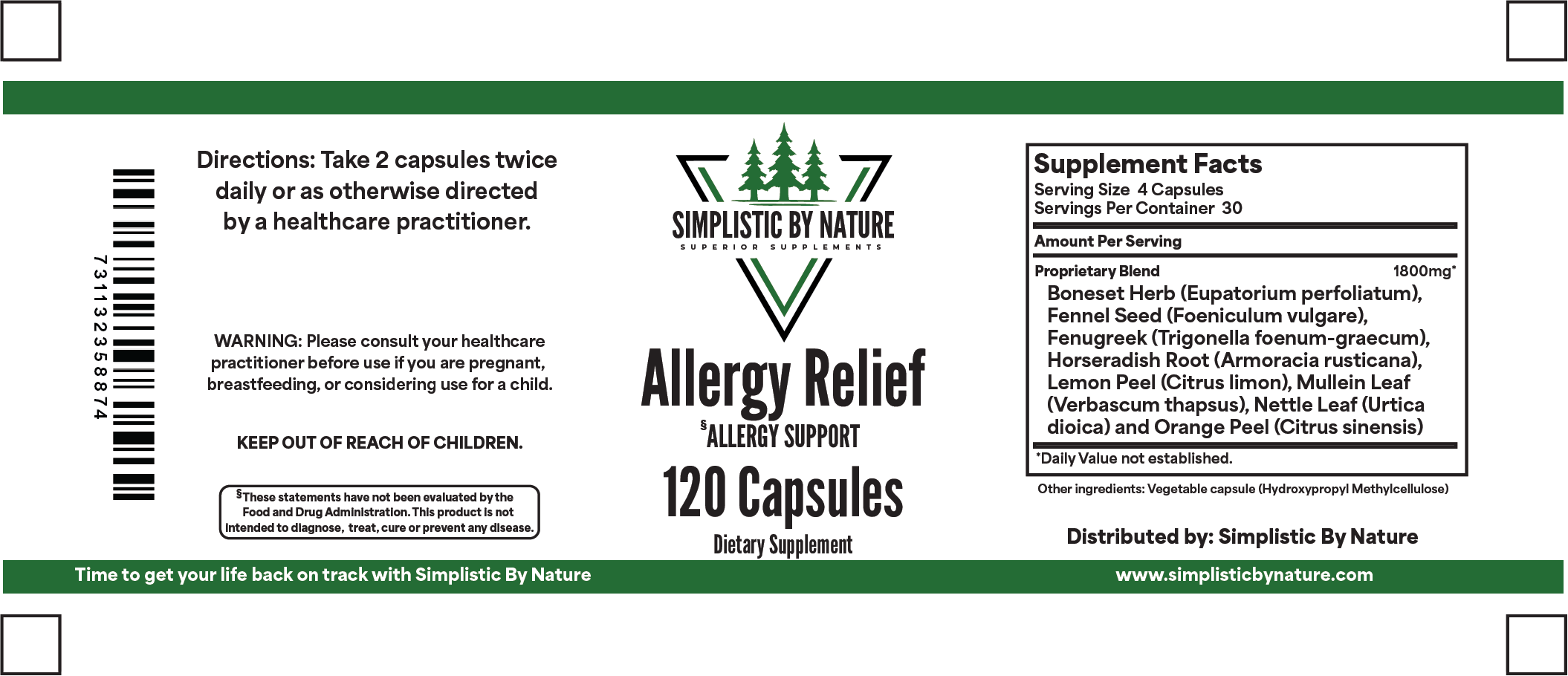 Allergy Relief — Simplistic By Nature
