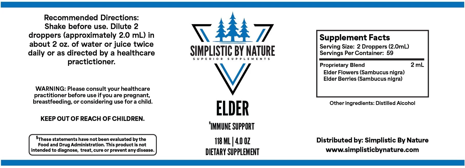 Elder Tincture — Simplistic By Nature