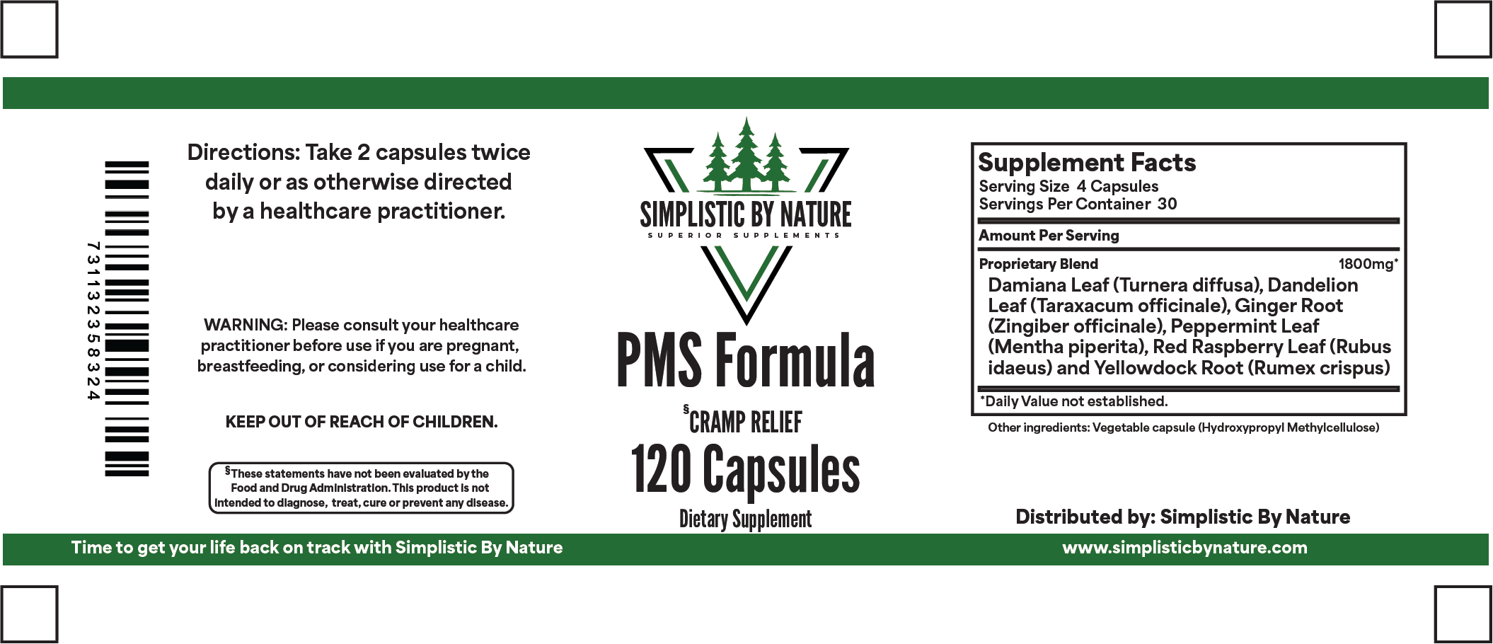 PMS Formula — Simplistic By Nature