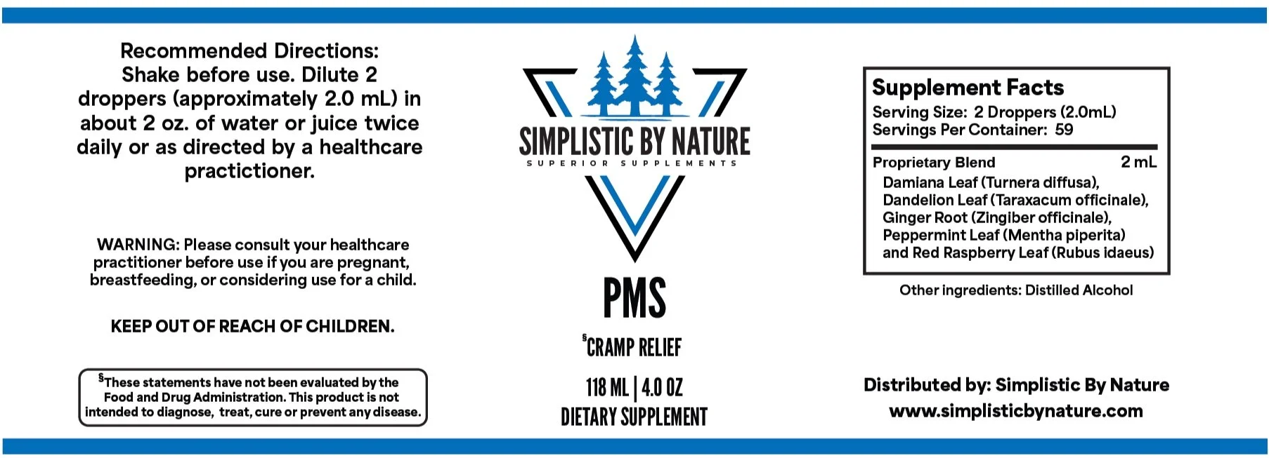 PMS Tincture — Simplistic By Nature