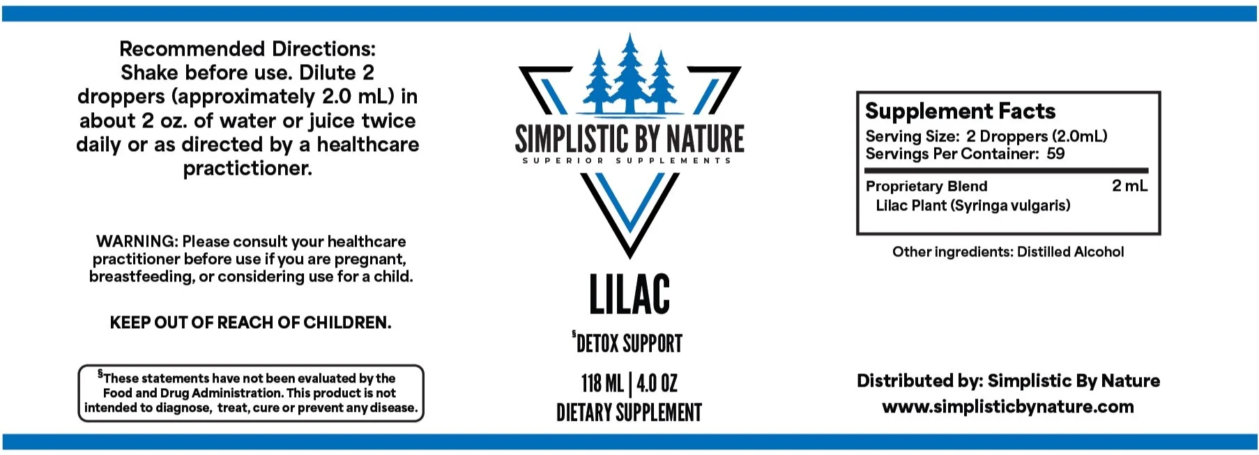 Lilac Tincture — Simplistic By Nature
