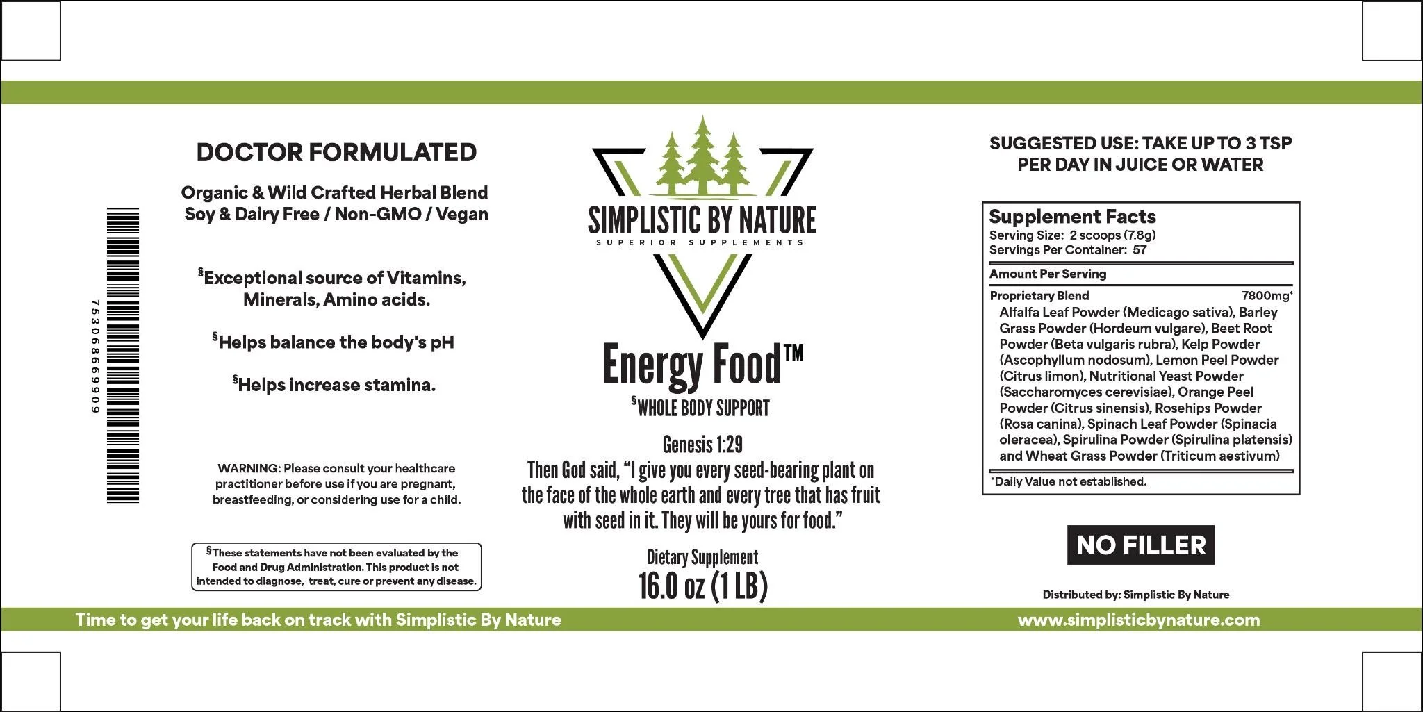 Energy Food™ — Simplistic By Nature