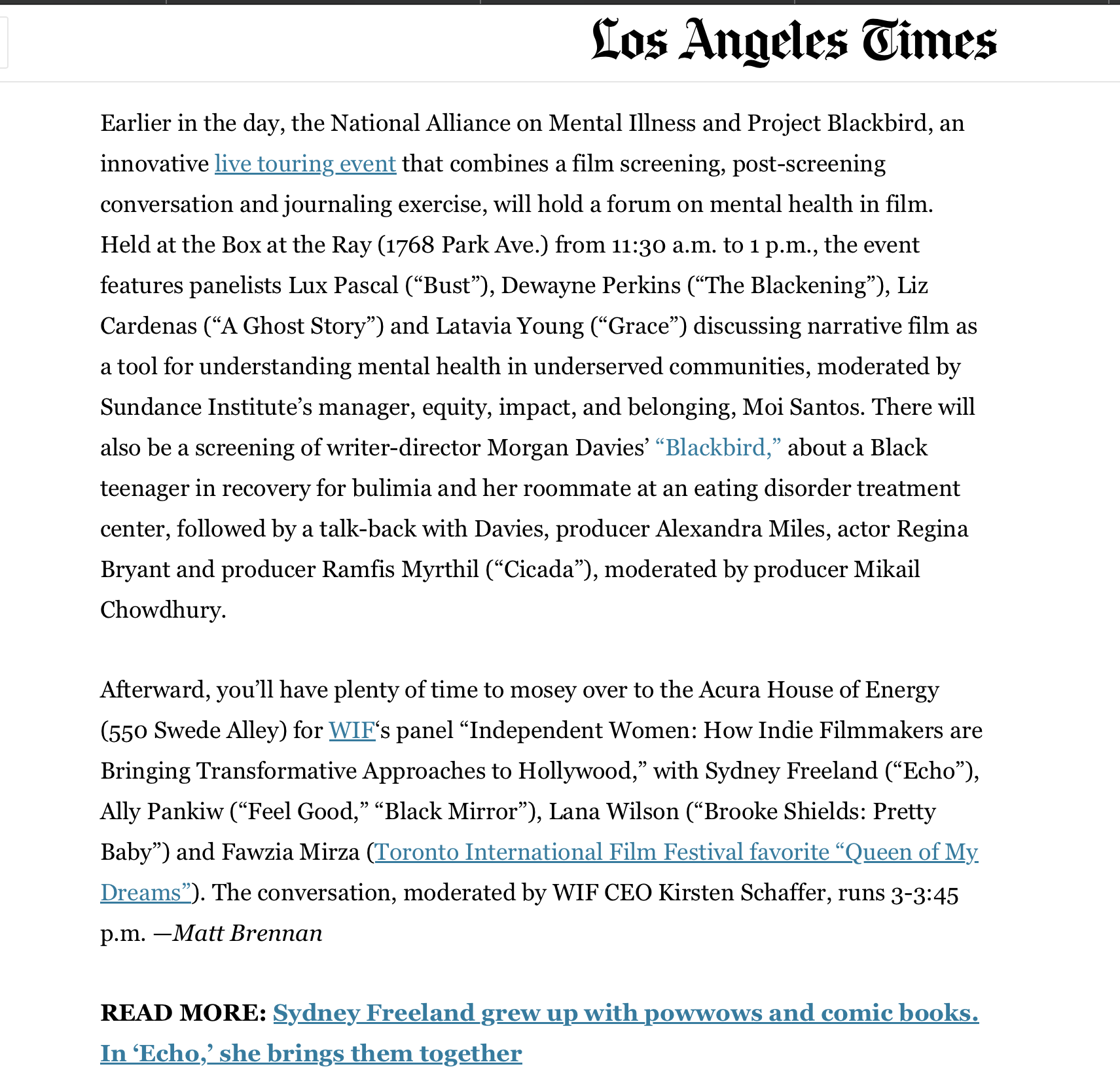 Press — PROJECT BLACKBIRD