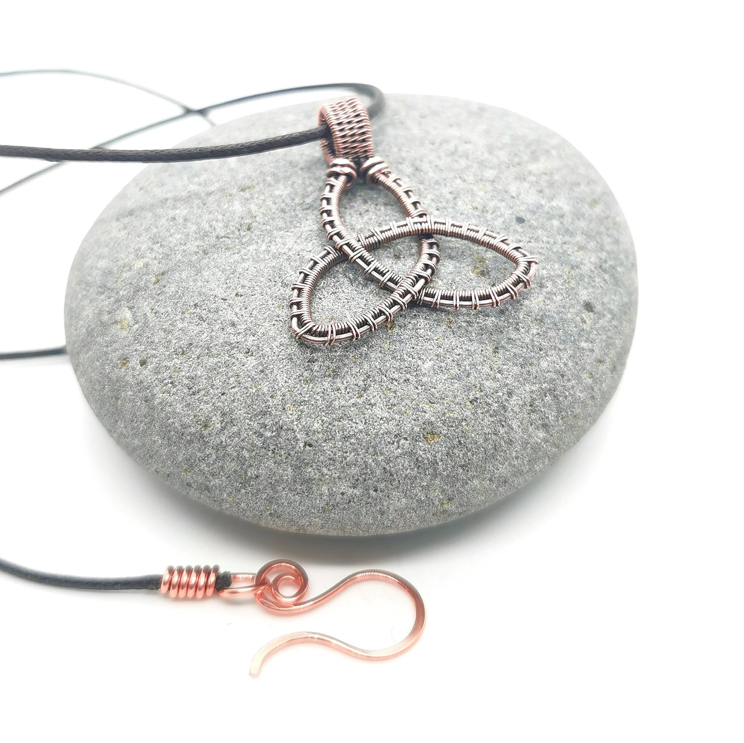 Mini Wire Wrapped Copper Crystal Pendants — Funky Posh