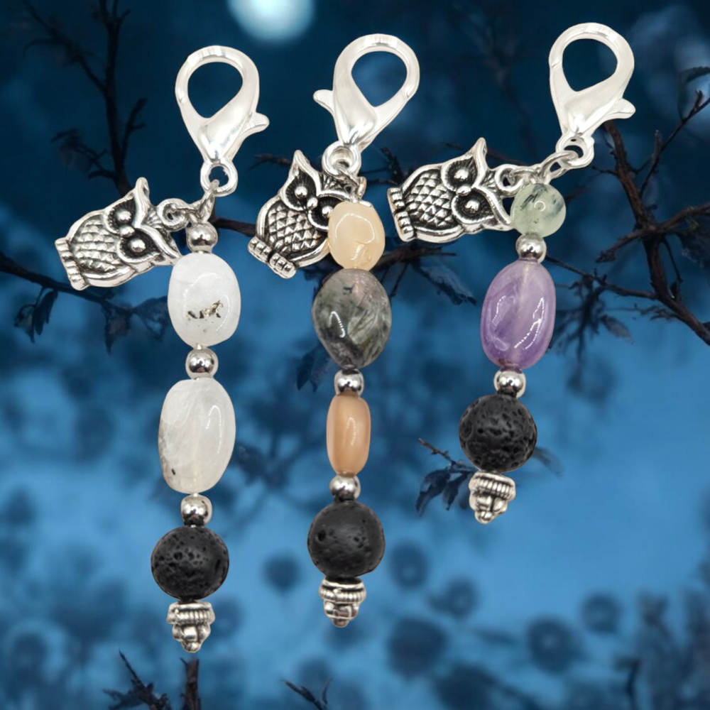 Wolf Essential Oil Crystal Diffuser Charm — Funky Posh