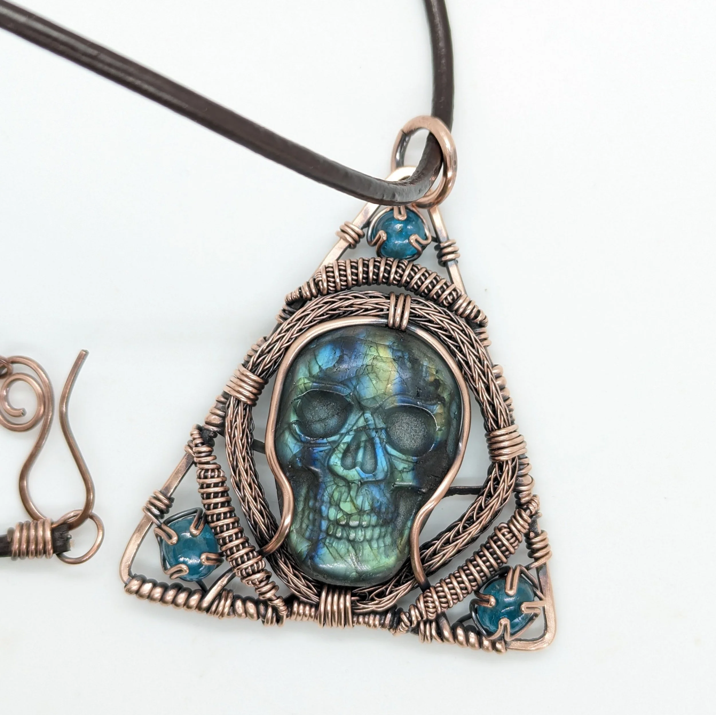 Mini Wire Wrapped Copper Crystal Pendants — Funky Posh