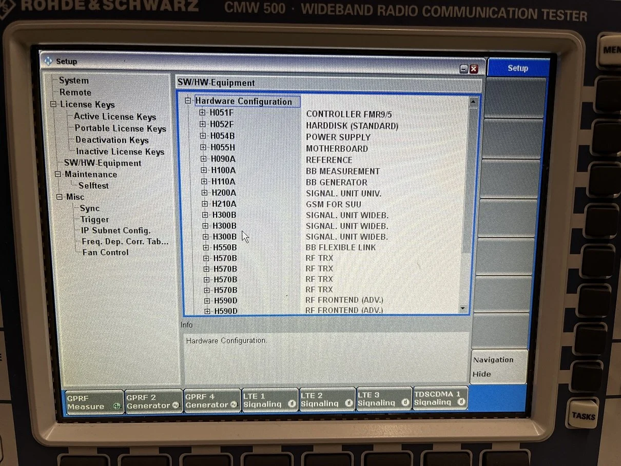 R&S CMW500 Wideband Radio Communication Tester - LOADED WITH OPTIONS ...