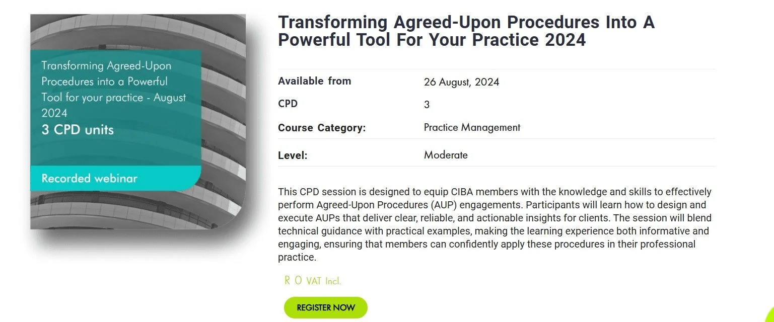 Mastering Agreed-Upon Procedures Engagements — Accounting Weekly