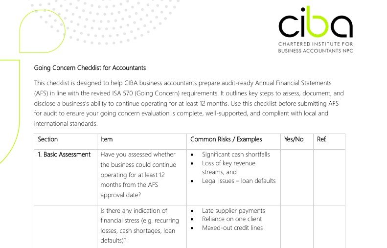 Bulletproof Your AFS for Audit: The New Rules of Going Concern ...