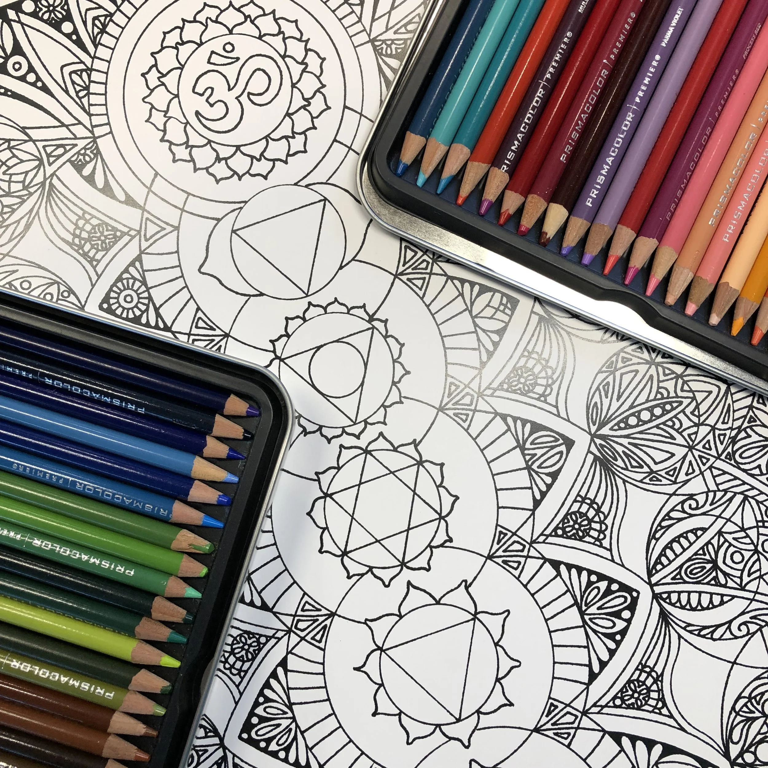 Chakras Coloring Poster and Prints — Amy Fortier