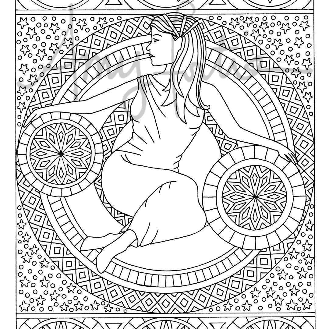 Signs of the Zodiac Coloring Poster — Amy Fortier