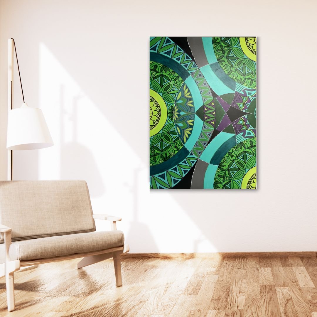 "Four Seasons: Fall", 11 x 14", Acrylic on paper — Amy Fortier