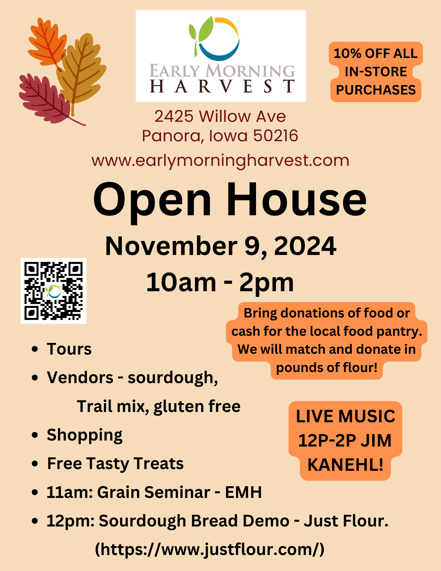 Annual Open House — Early Morning Harvest