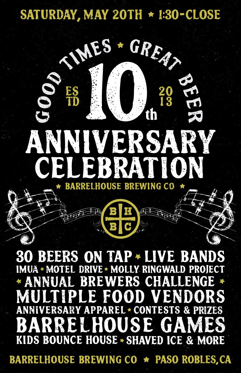 BarrelHouse Brewing Co. — BarrelHouse 10th Anniversary Party