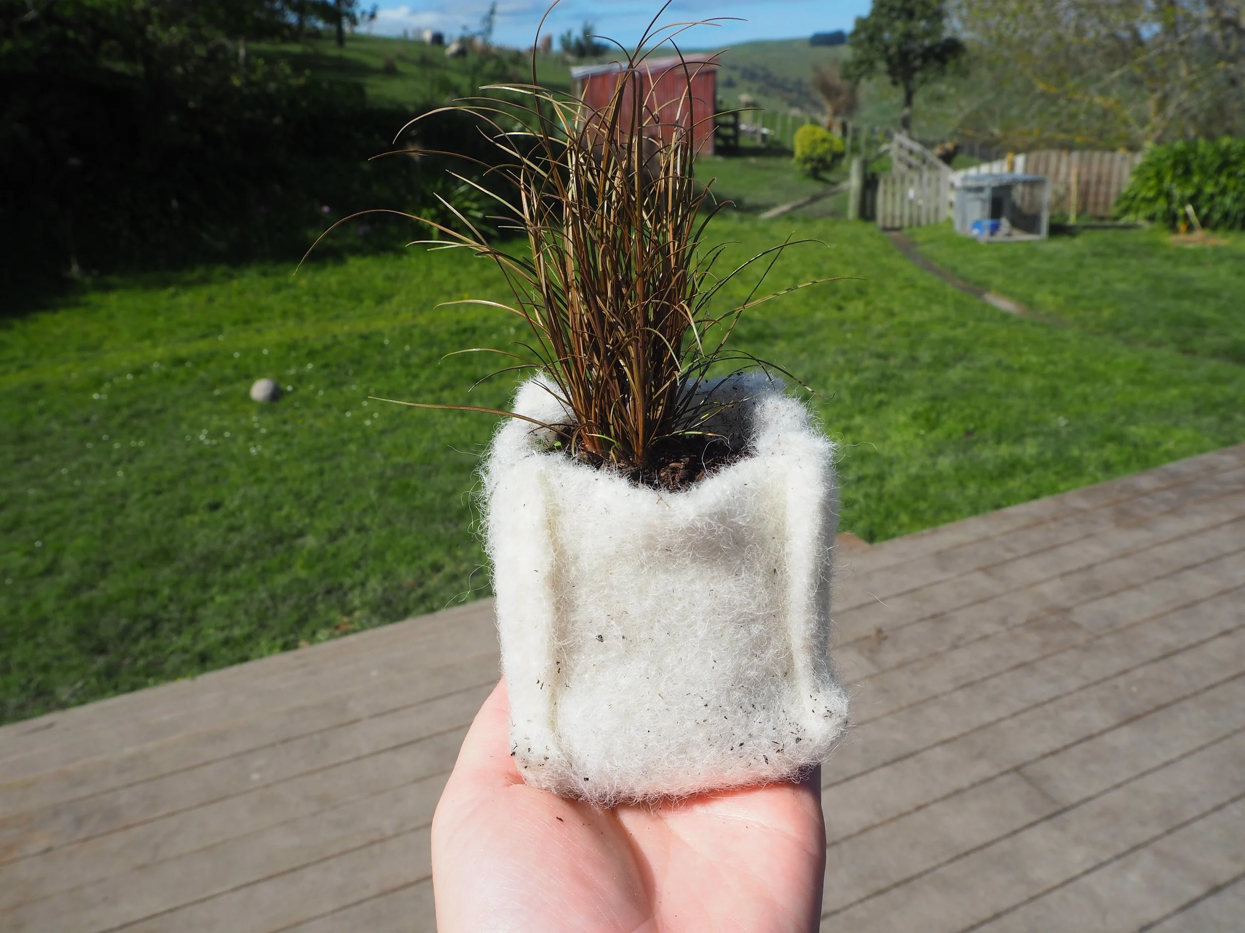Shop our 100% wool garden products / Floating Peaks / Wool Pot, Wool ...