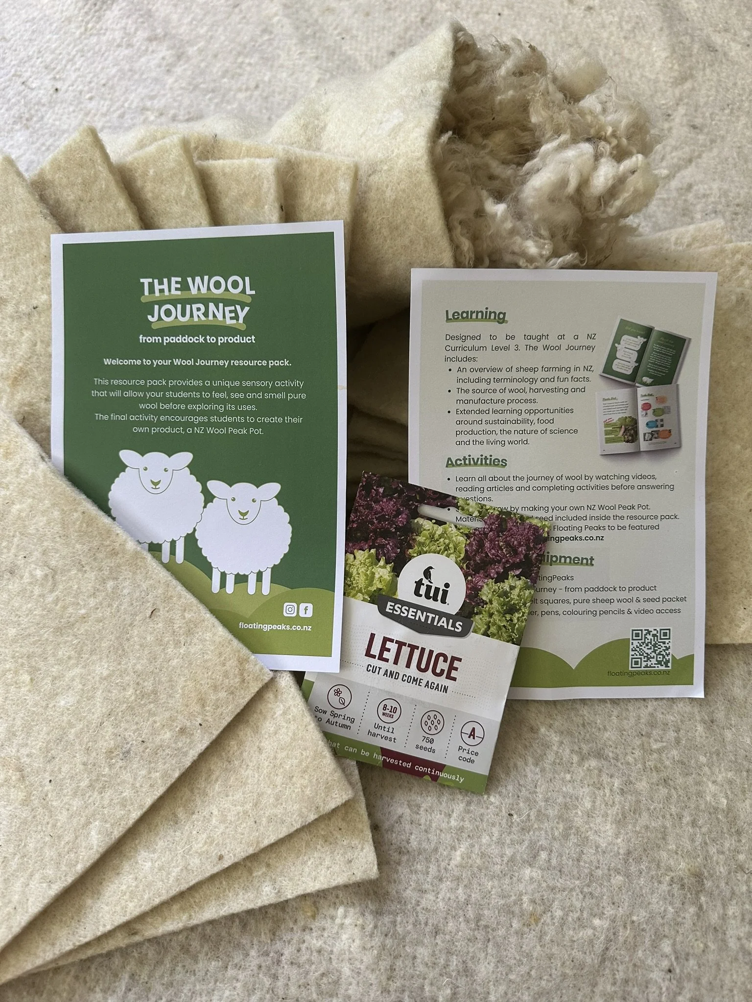 Floating Peaks / 100% New Zealand Wool Products