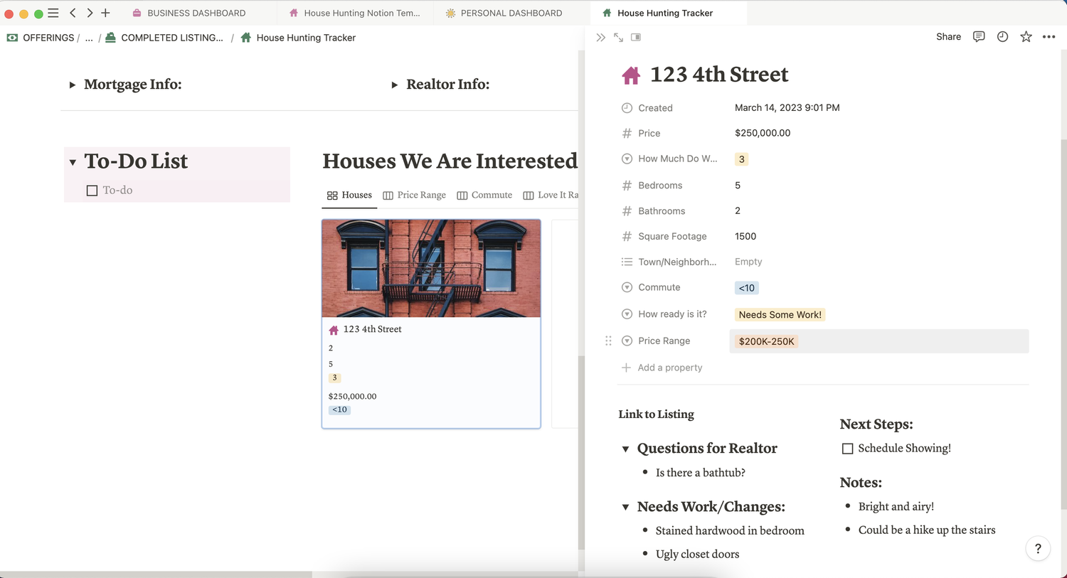 How I'm Using Notion for Our House Hunt! — jillianferraro.com