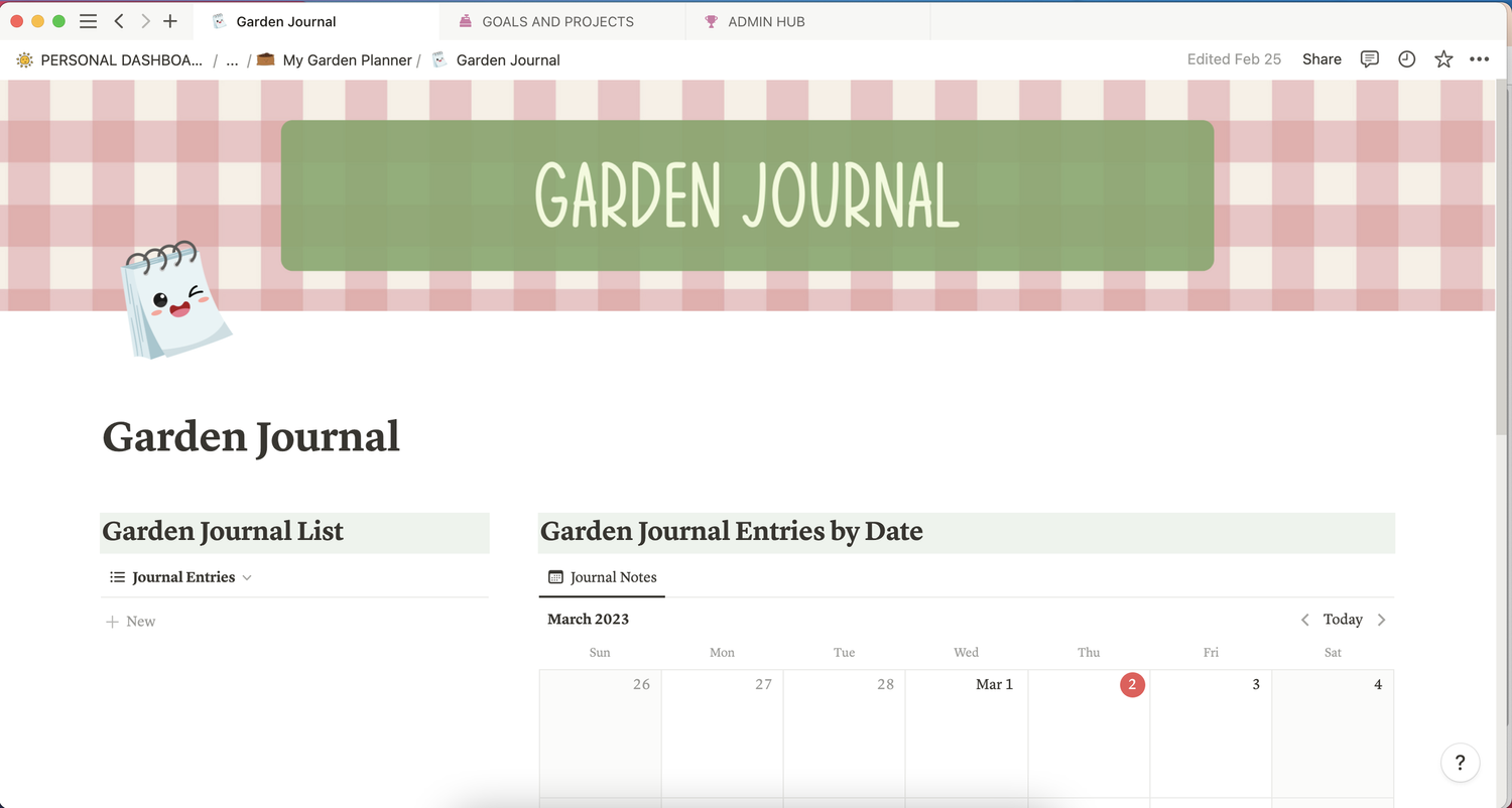 Notion Template Ideas: My Garden Planner for Notion — jillianferraro.com