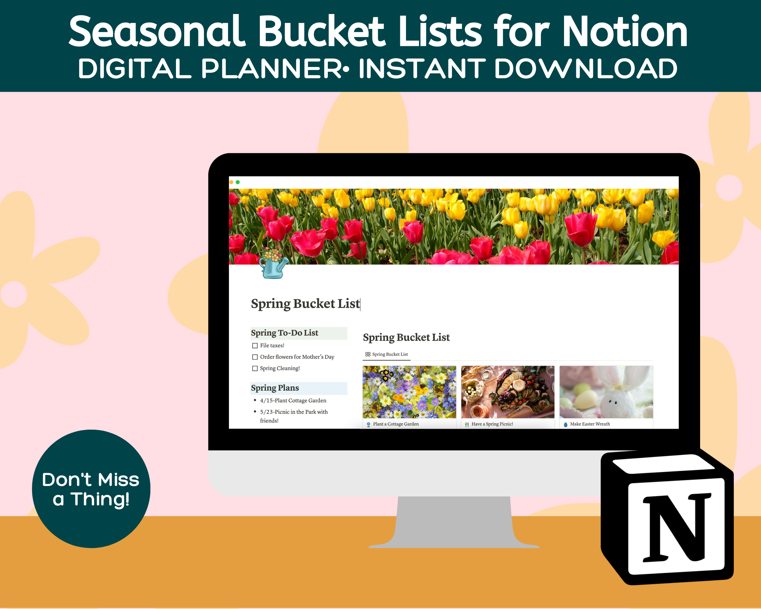 Notion Template Ideas: Seasonal Bucket List Pages — jillianferraro.com
