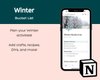 Notion Template Ideas: Seasonal Bucket List Pages — jillianferraro.com