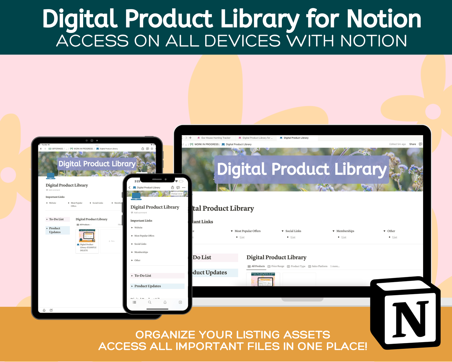How I Created a Digital Product Organizer for Notion — jillianferraro.com