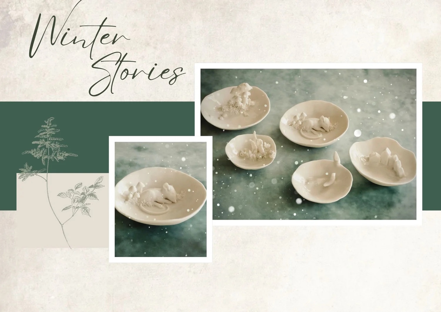 Winter workshop: making porcelain bowls with modelled details to create ...