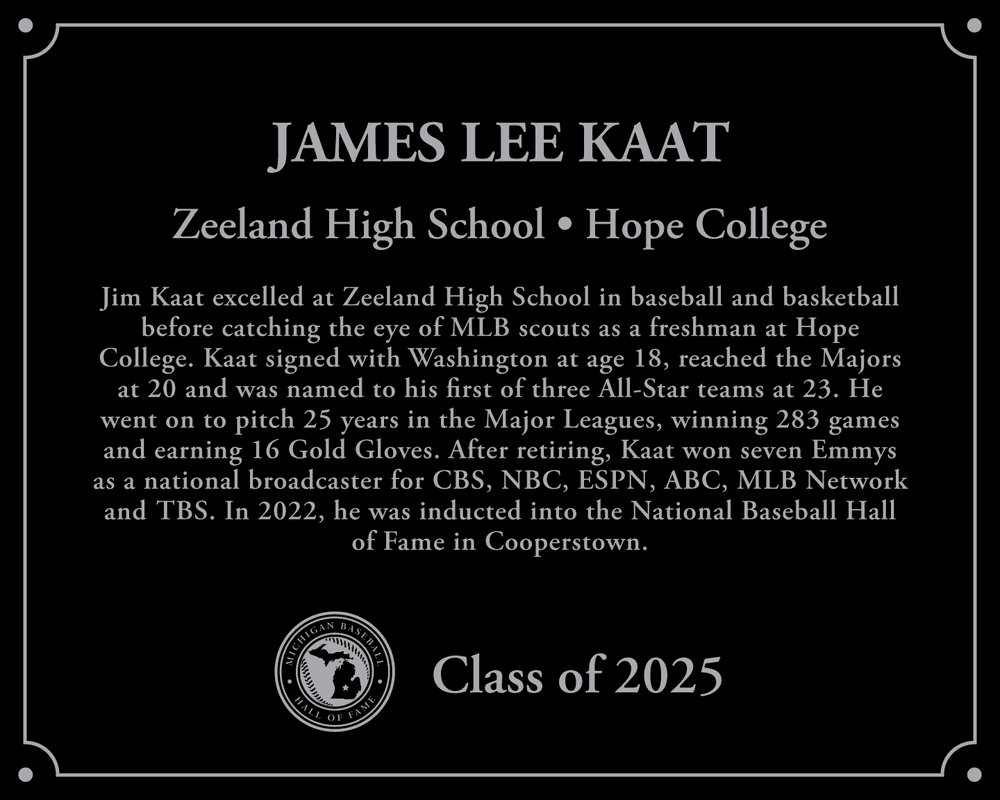 Jim Kaat — Michigan Baseball Hall of Fame