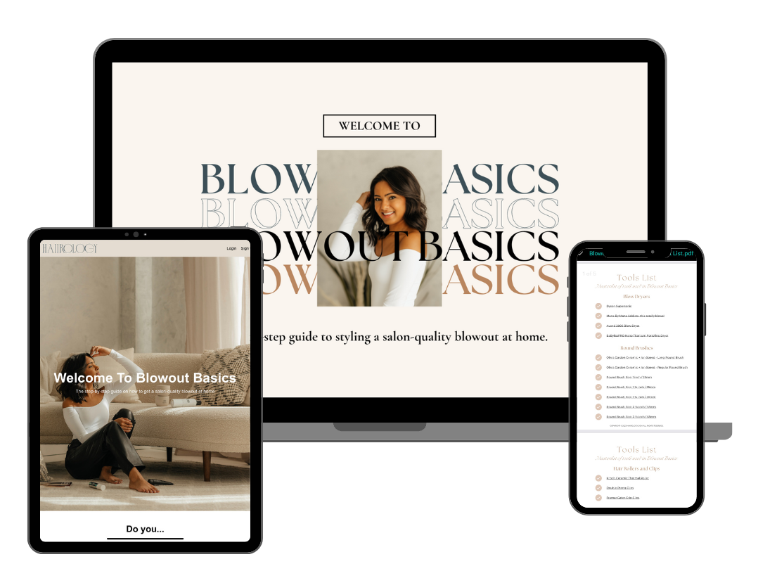 Blowout Basics | Blow Dry Hair Course — Haiirology