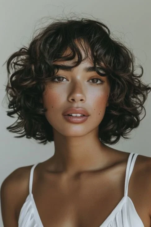 13 Medium Curly Haircuts With Bangs for Every Curl Type — Haiirology