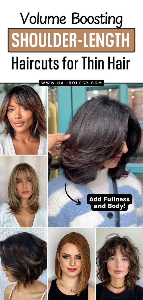 Best Shoulder Length Haircuts for Thin Hair That Add Volume & Texture ...