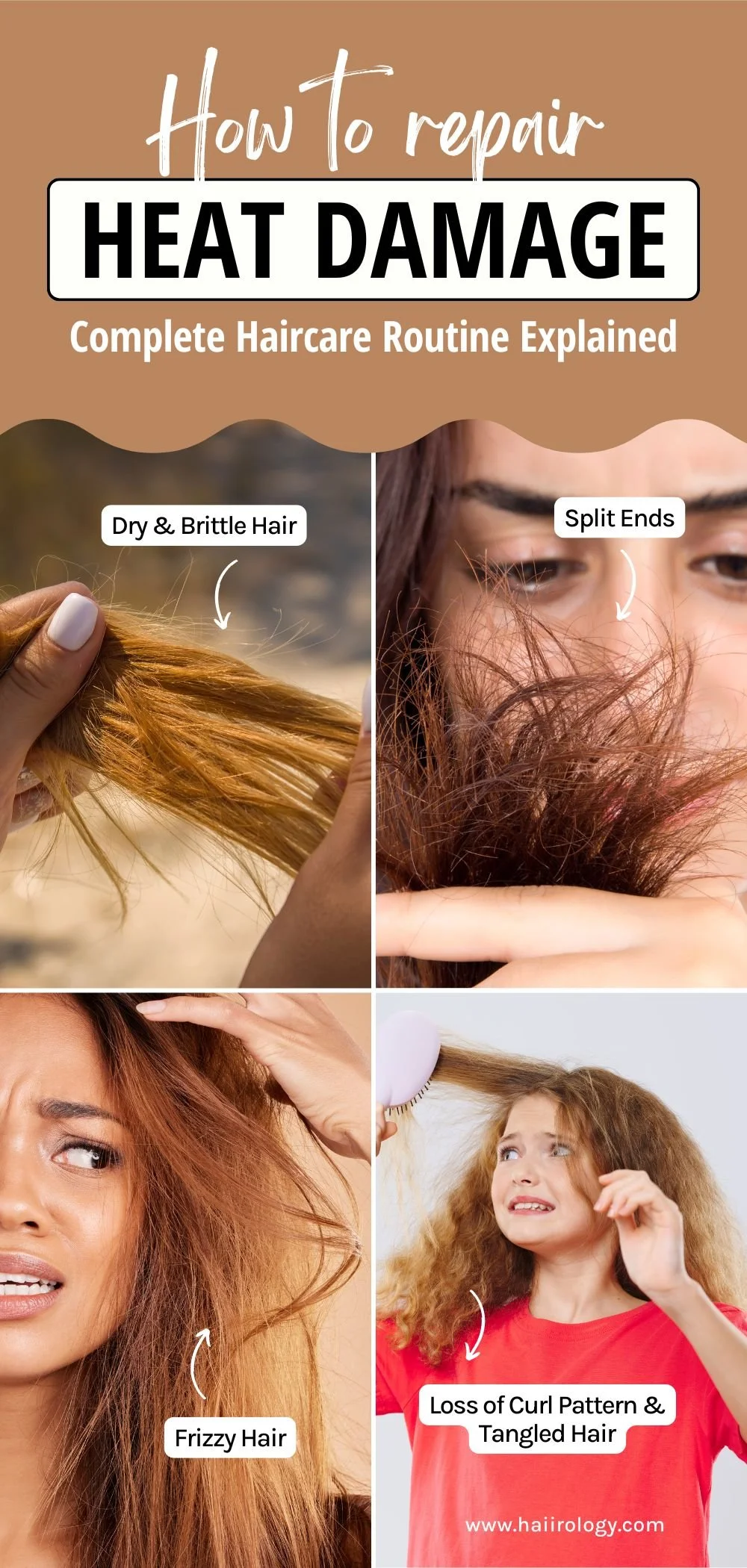 How to Repair Heat-Damaged Hair: A Step-by-Step Weekly Routine — Haiirology