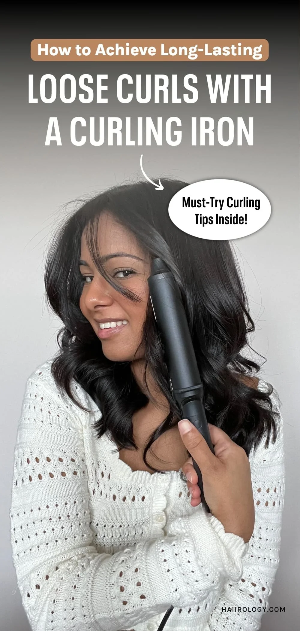 How To Get Loose Curls With Curling Iron: Step-by-Step Tutorial ...