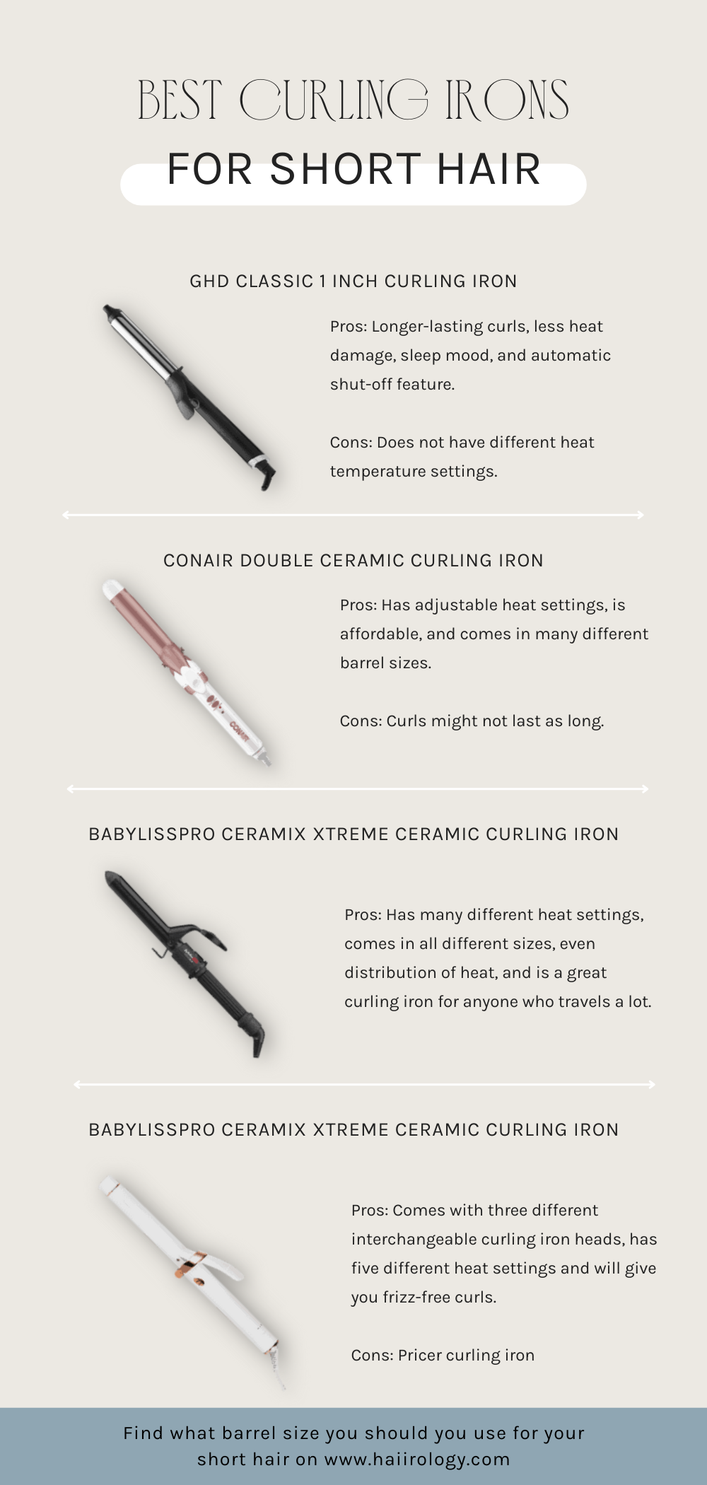Curling wand sizes online