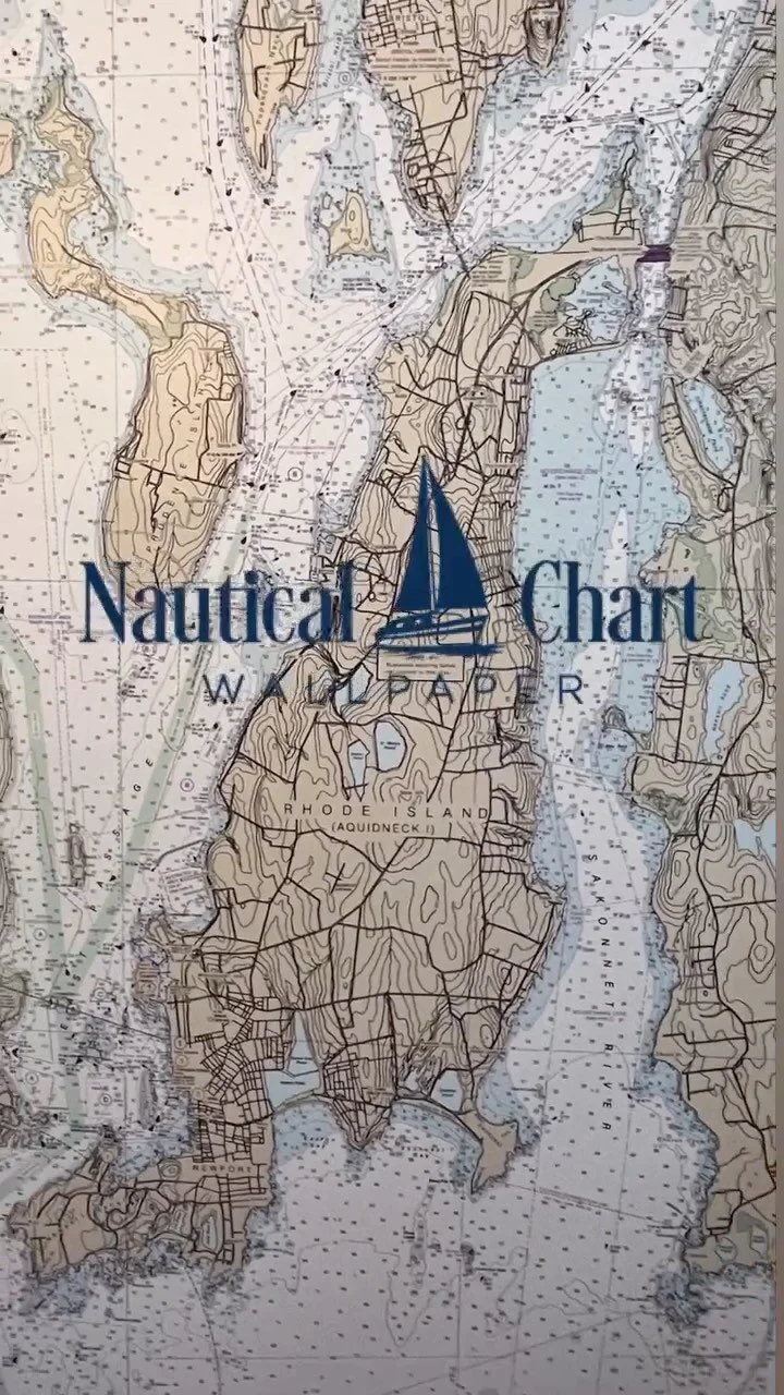 Nautical Chart Wallpaper | The Original Nautical Chart Wallpaper Studio
