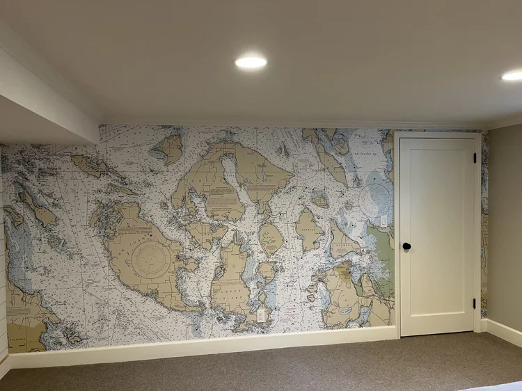Nautical Chart Wallpaper | The Original Nautical Chart Wallpaper Studio