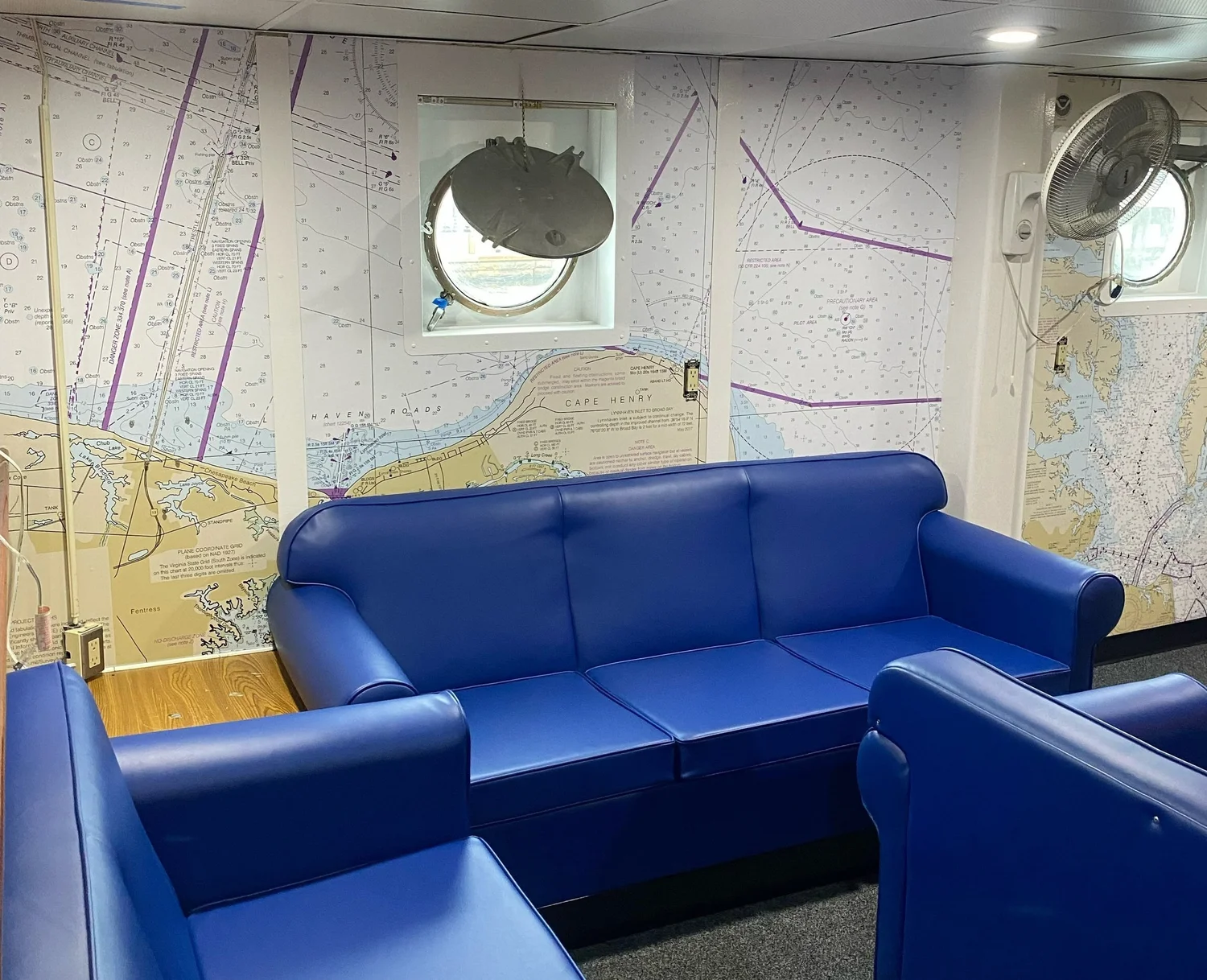 Nautical Chart Wallpaper Blogs - A Shipshape Lounge For NOAA Ship Thomas Jefferson — Nautical ...