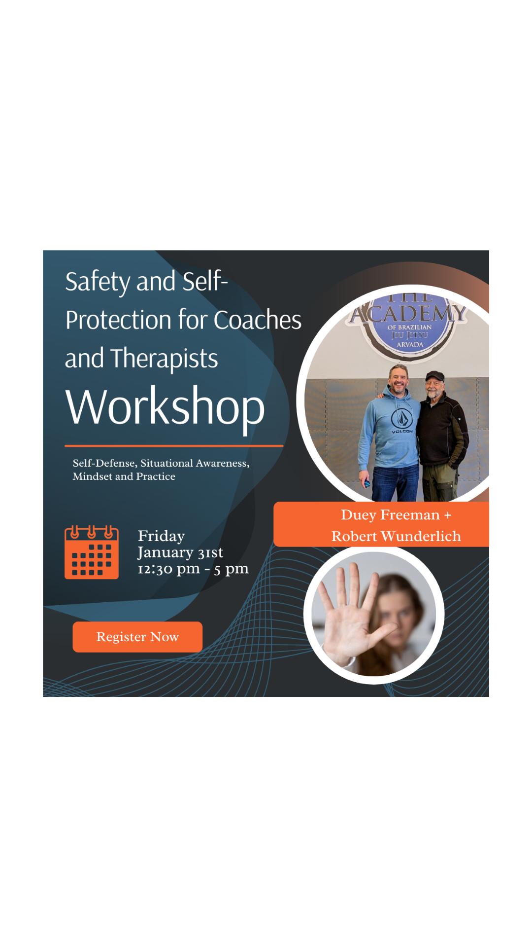 Safety and self protection workshop for therapists and coaches ...