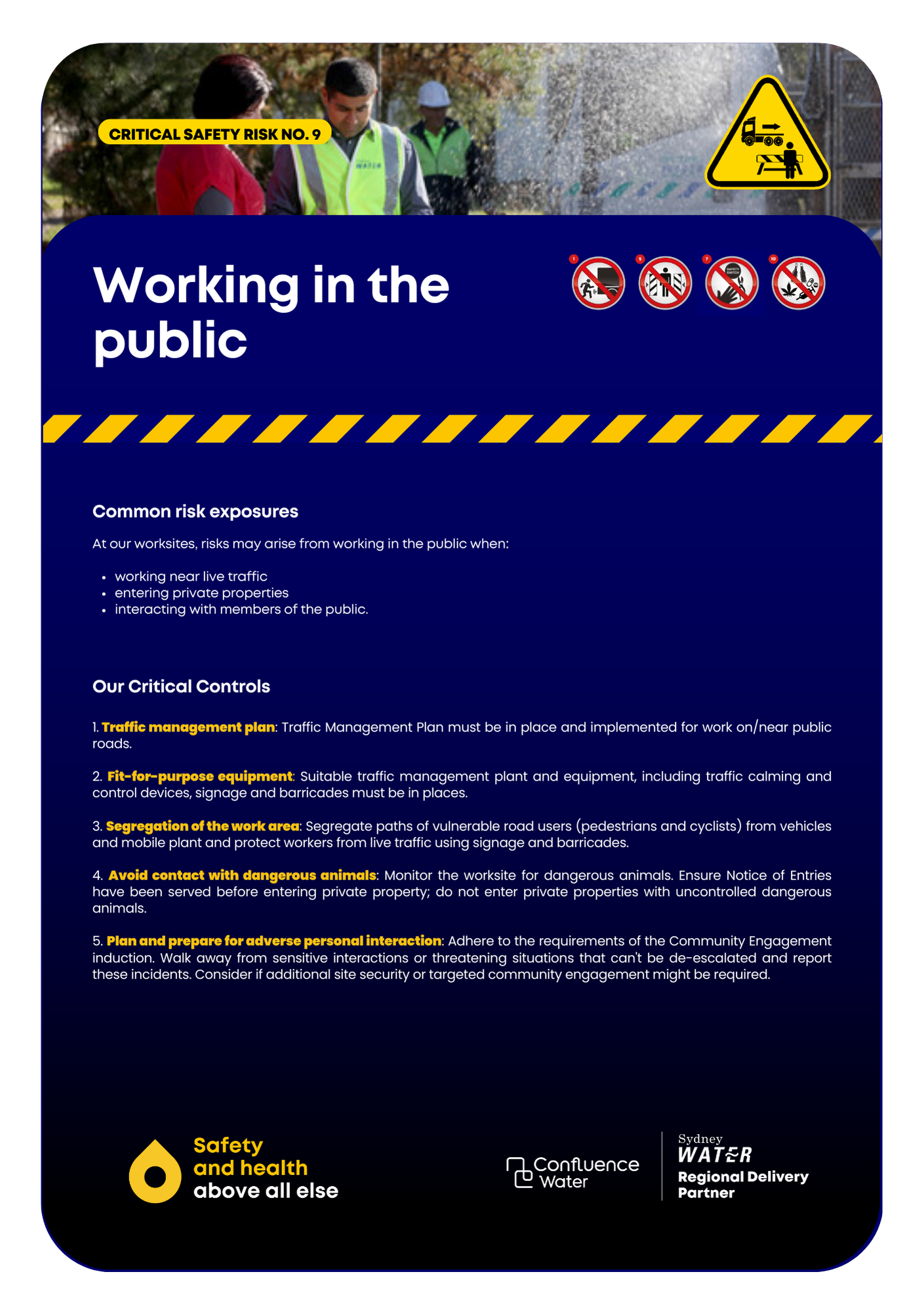 Critical Risk — Sydney Water's North Delivery Team